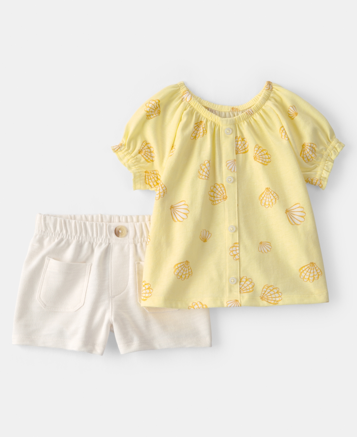 Click here for Carters Baby Girls Shell Top and Shorts  2-Piece S... prices