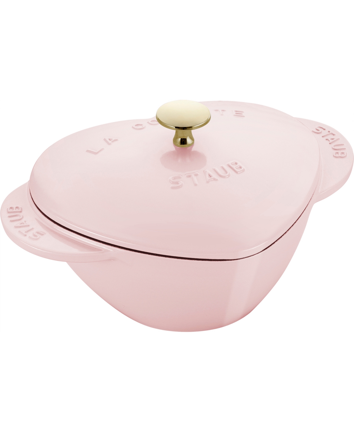 Click here for Staub Cast Iron 1.75 Qt. Heart Cocotte - Pink prices