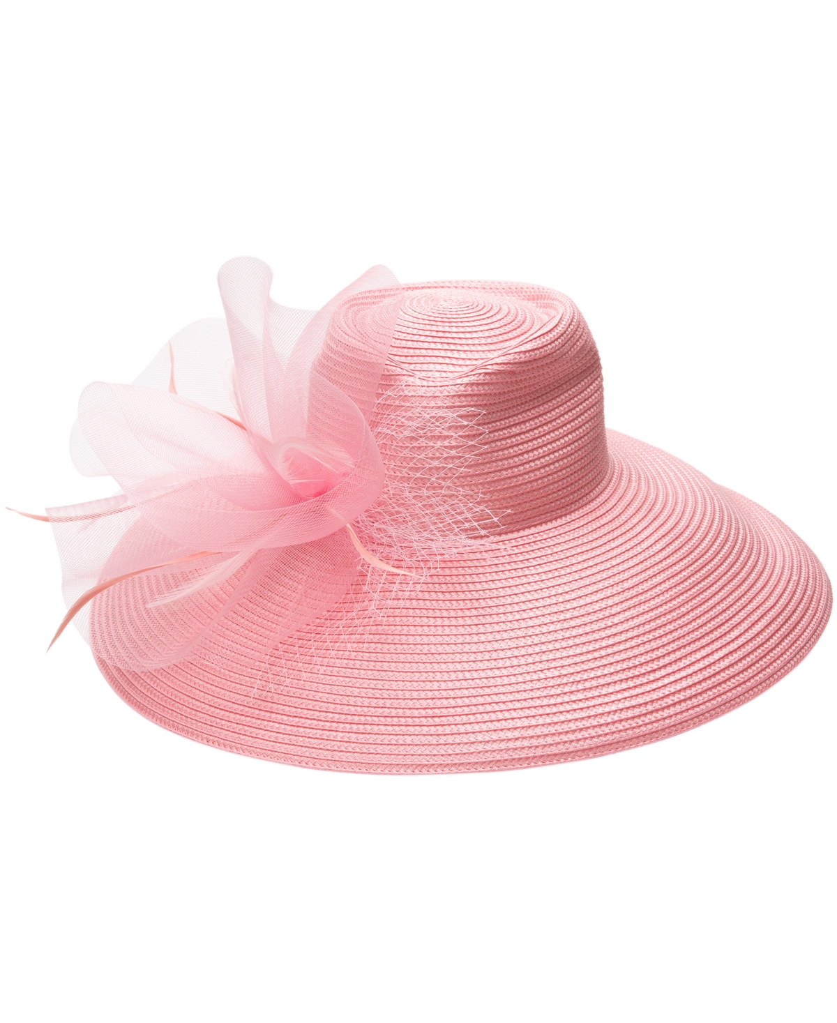 Click here for August Hats Romantic Profile Crinoline Hat - Blush prices