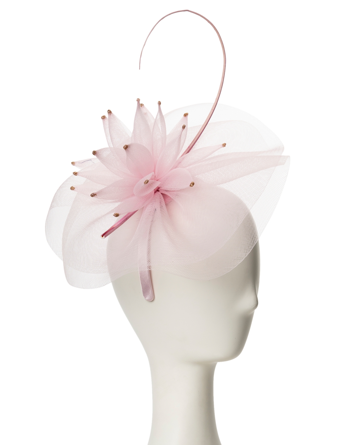 Click here for August Hats Mesh Flower Bead Fascinator Hat - Blus... prices
