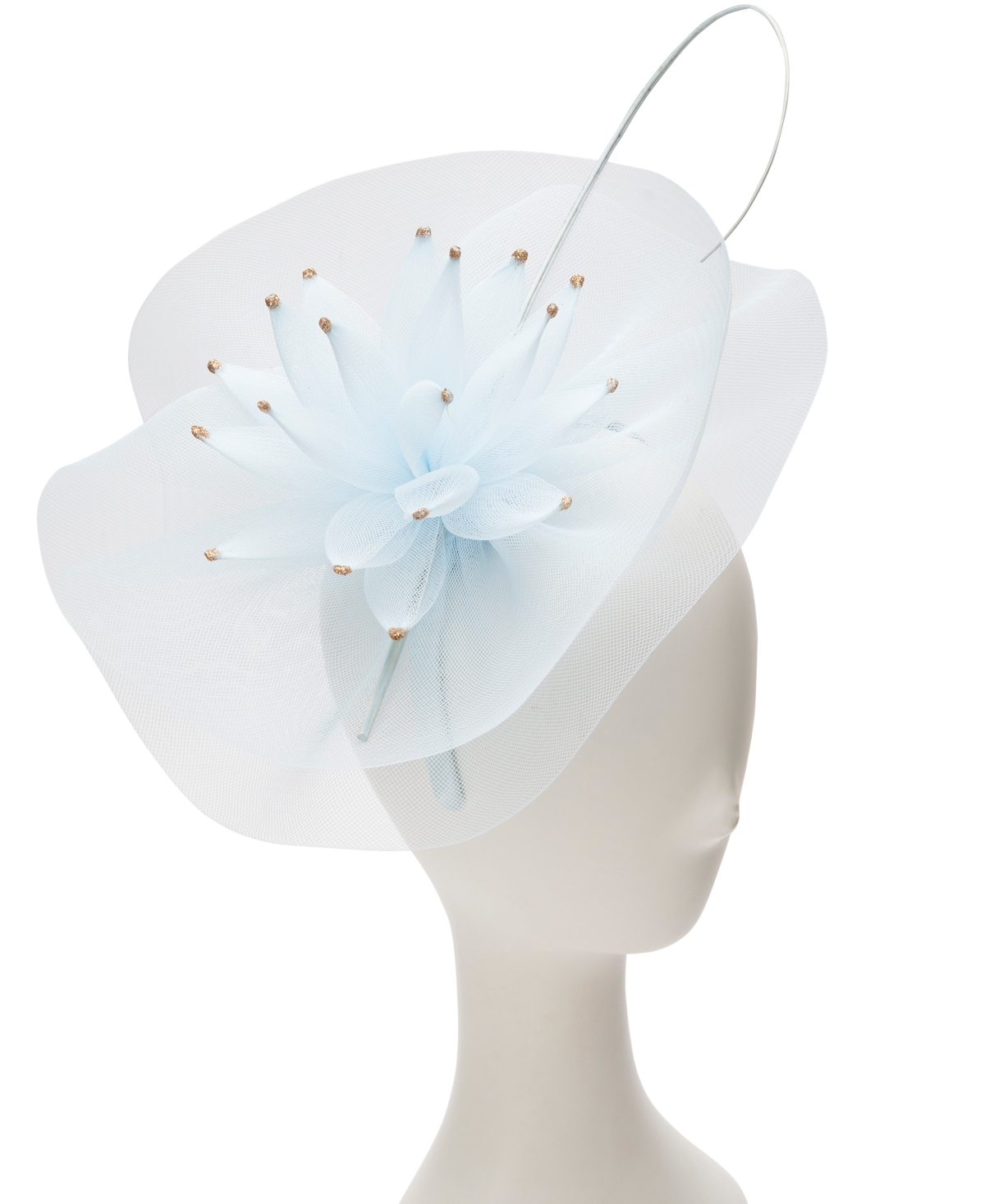 Click here for August Hats Mesh Flower Bead Fascinator Hat - Pale... prices
