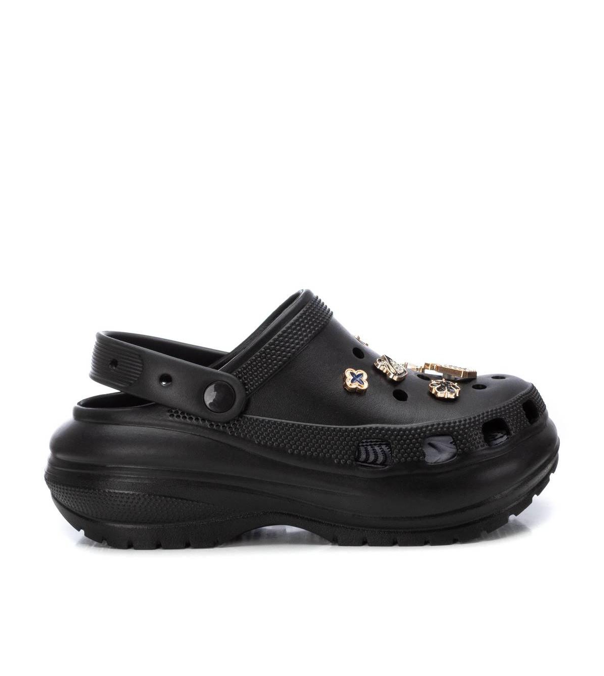 Click here for Xti Womens Slingback Rubber Clogs - Black prices