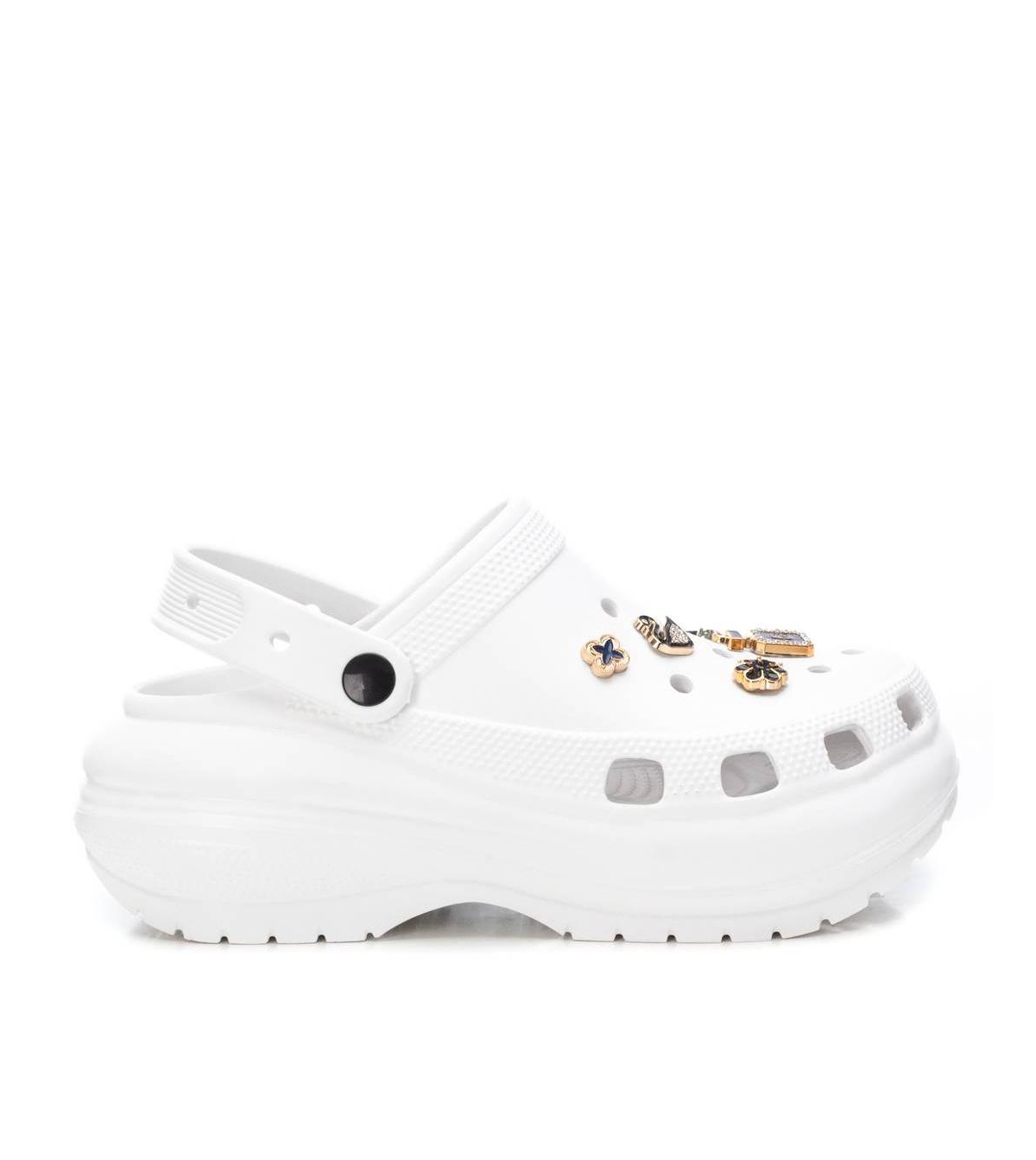 Click here for Xti Womens Slingback Rubber Clogs - White prices