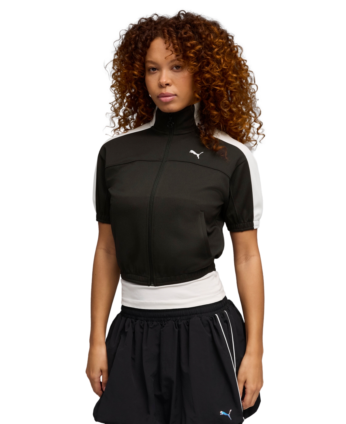 Click here for Puma Womens Full-Zip Slim-Fit Jacket - Puma Black prices