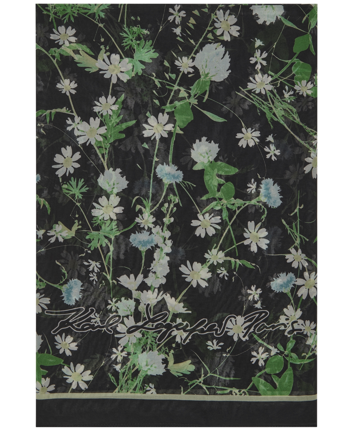 Click here for Karl Lagerfeld Paris Wild Flower Chiffon Scarf - B... prices
