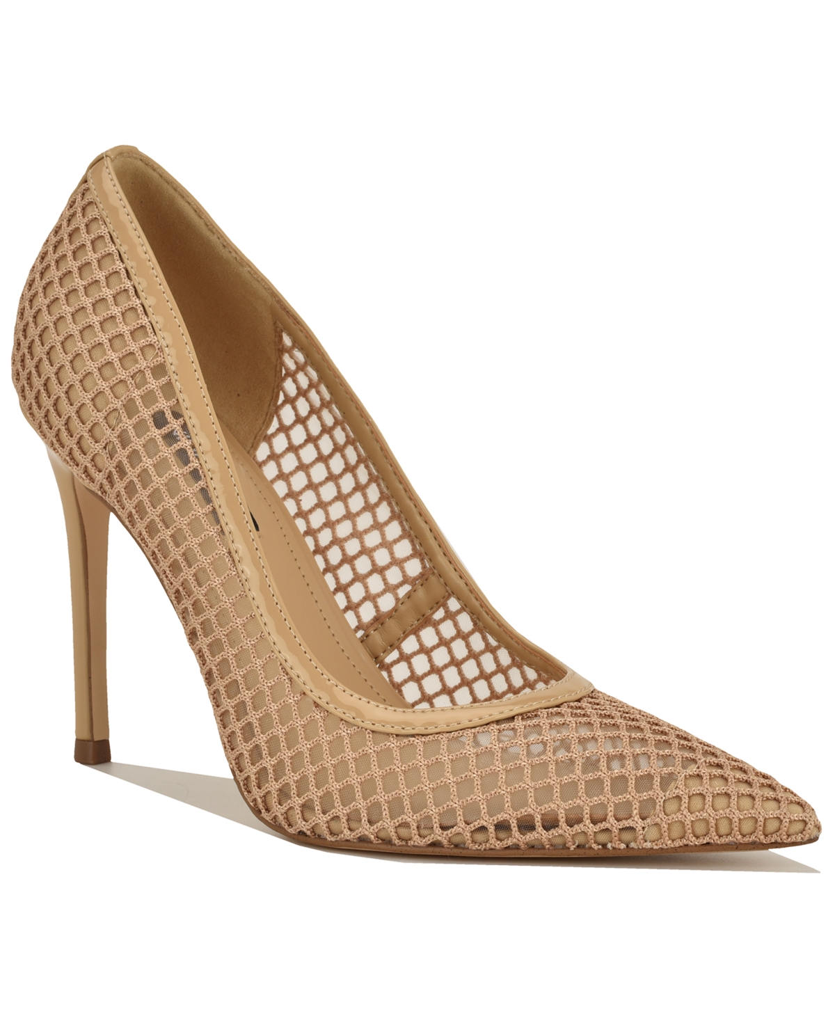 Nine West Womens Fresh Slip-On Stiletto Pumps - Light Natural Mesh