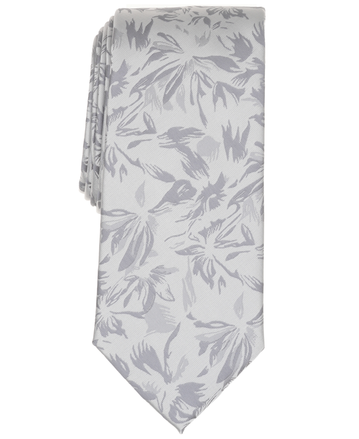 Click here for Perry Ellis Mens Wynne Floral Tie - Gray prices