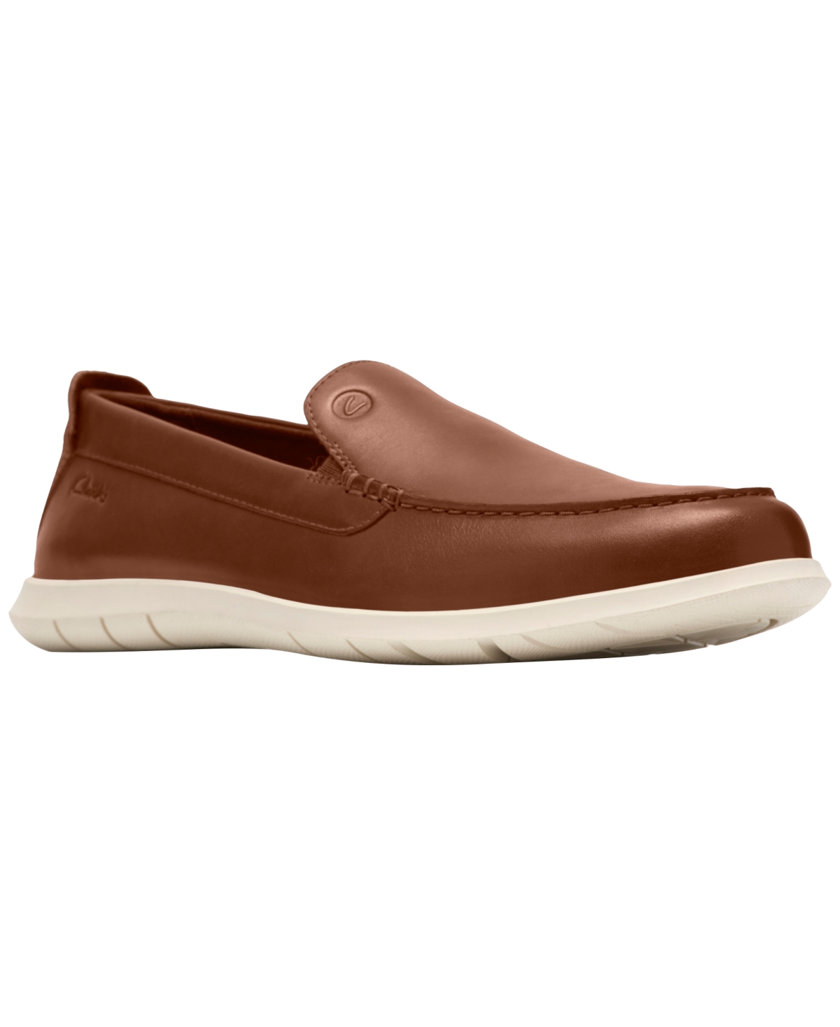 Click here for Clarks Mens Flexway Slip-On Step Shoes - Tan/Beige prices
