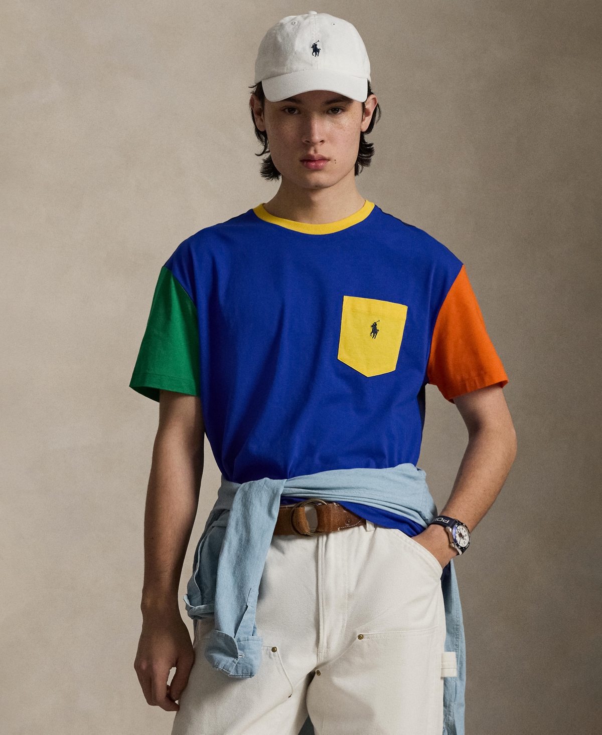 Click here for Polo Ralph Lauren Mens Classic Fit Jersey Pocket T... prices