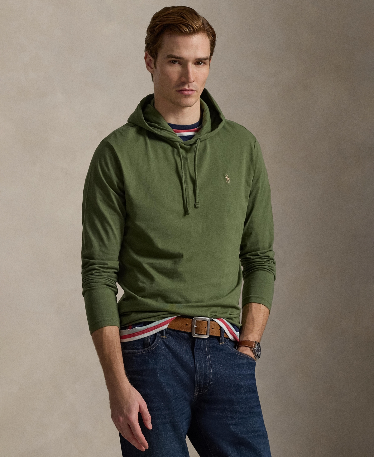 Click here for Polo Ralph Lauren Mens Jersey Hooded T-Shirt - Sup... prices