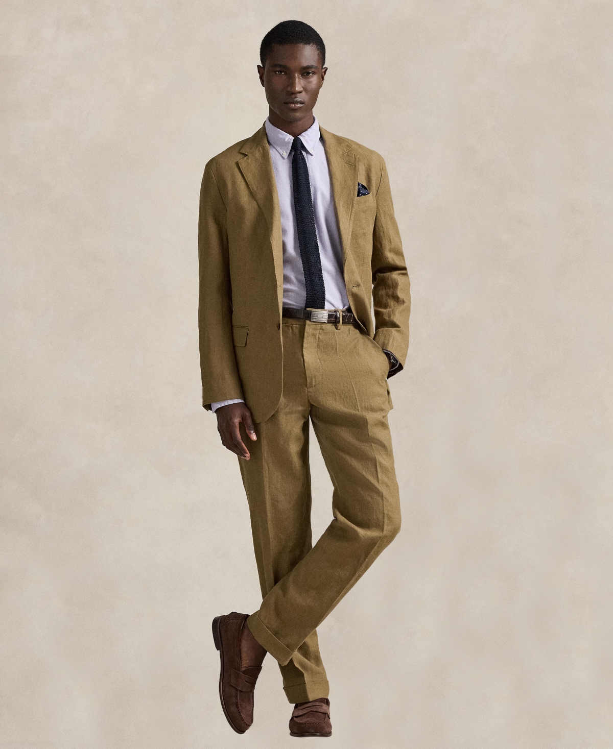 Click here for Polo Ralph Lauren Mens Linen Suit Trousers - Light... prices