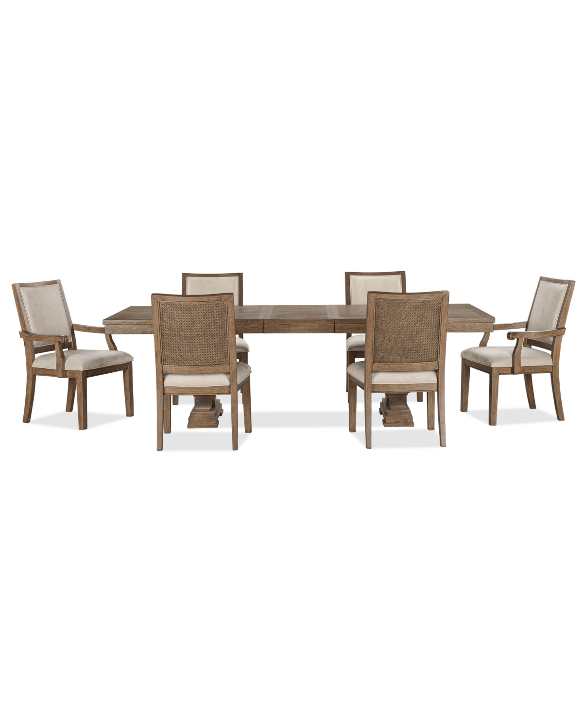 Click here for Alverton 7-Pc. Wood Dining Set (Rectangular Table... prices