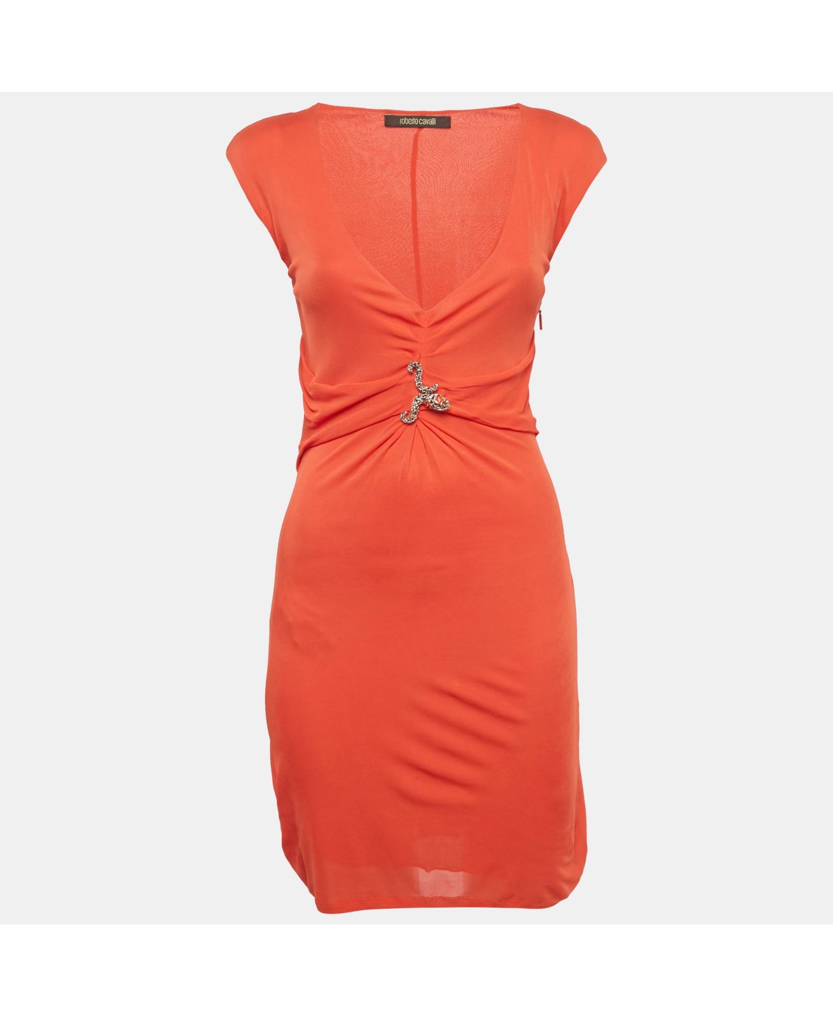 Click here for Pre-Owned Roberto Cavalli Womens Orange Jersey Dra... prices