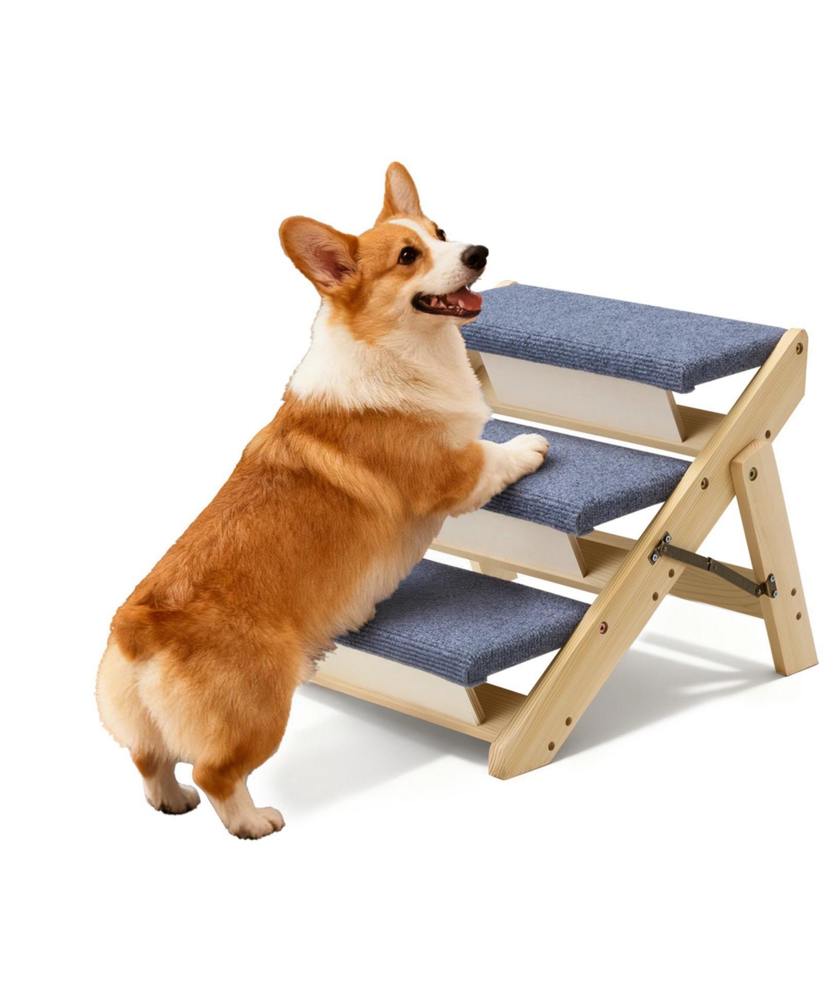 Click here for Cozito 3-Step Wooden Pet Stairs for Bed  Sofa  or... prices