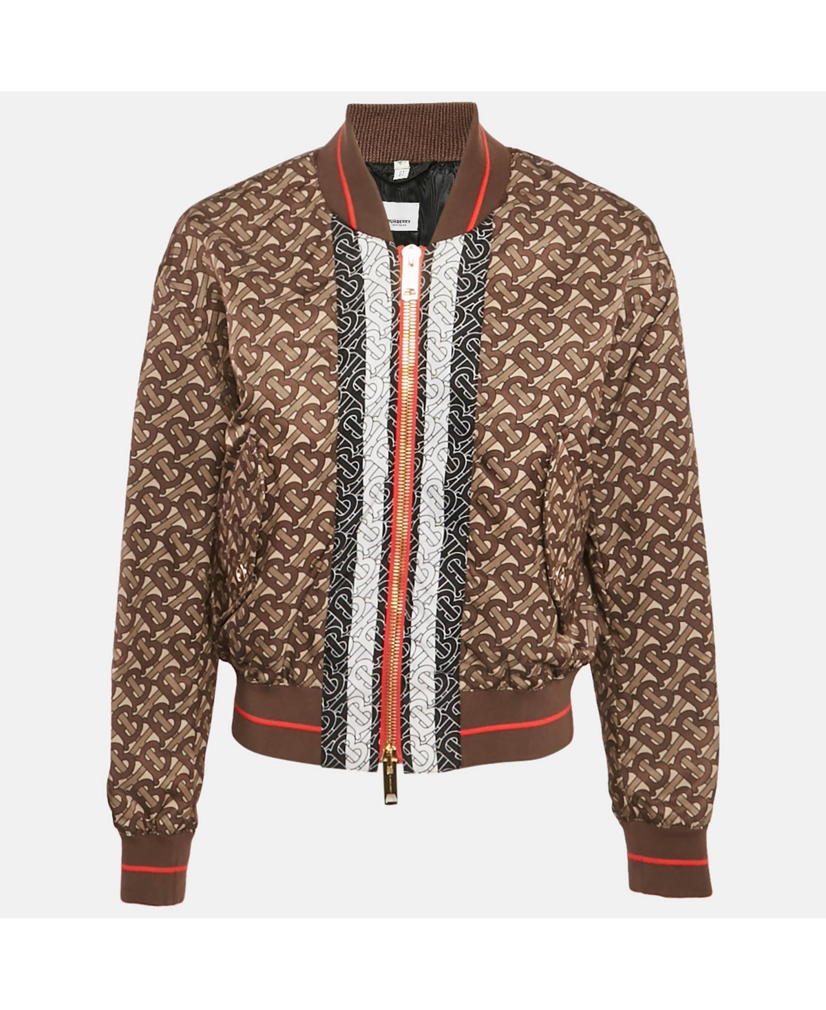 Click here for Pre-Owned Burberry Womens Brown Monogram Print Syn... prices