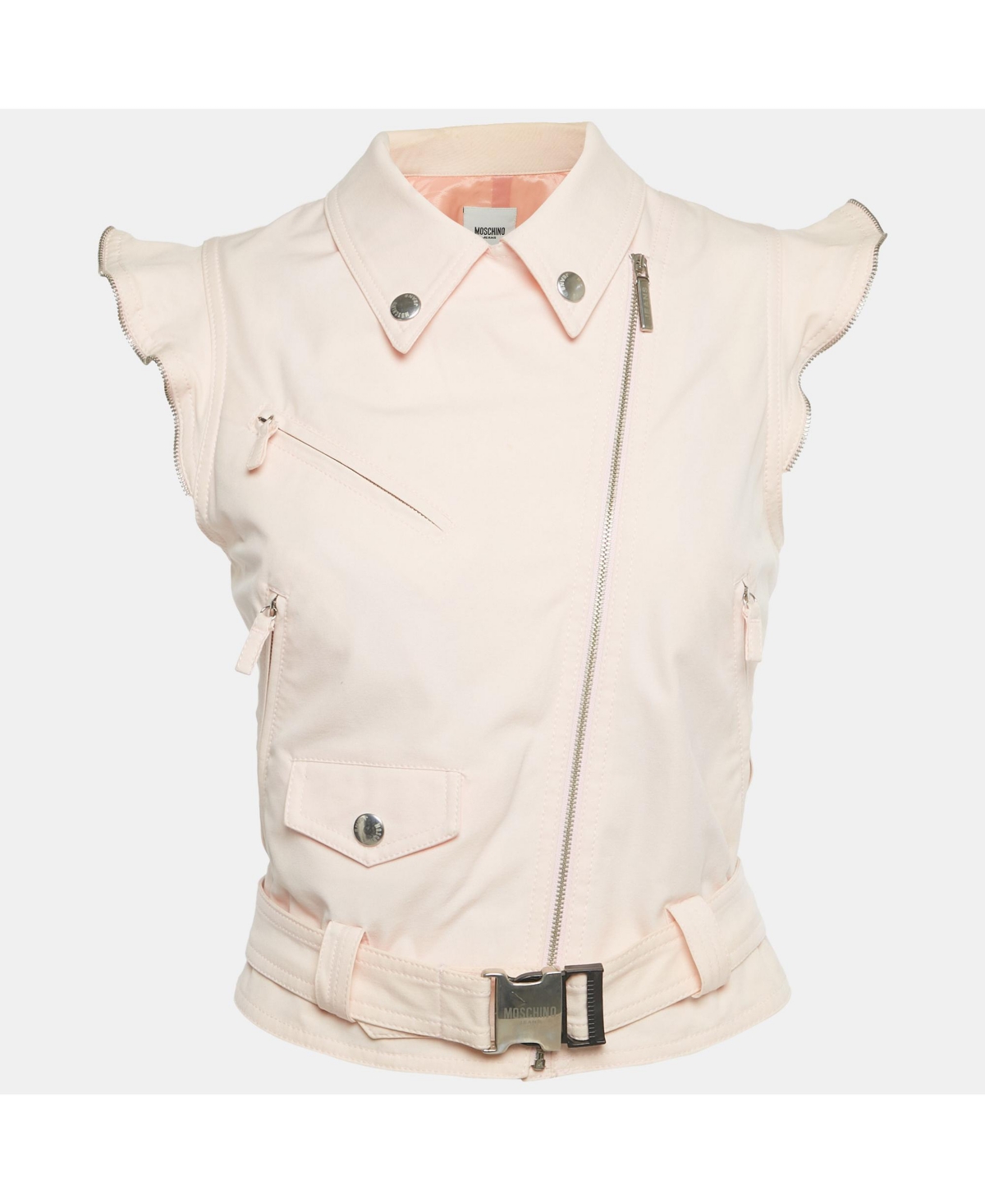 Click here for Pre-Owned Moschino Womens Jeans Pink Cotton Blend... prices