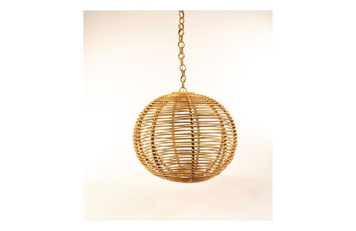 Click here for Wicker Village Handwoven Rattan Hanging Pendant Li... prices