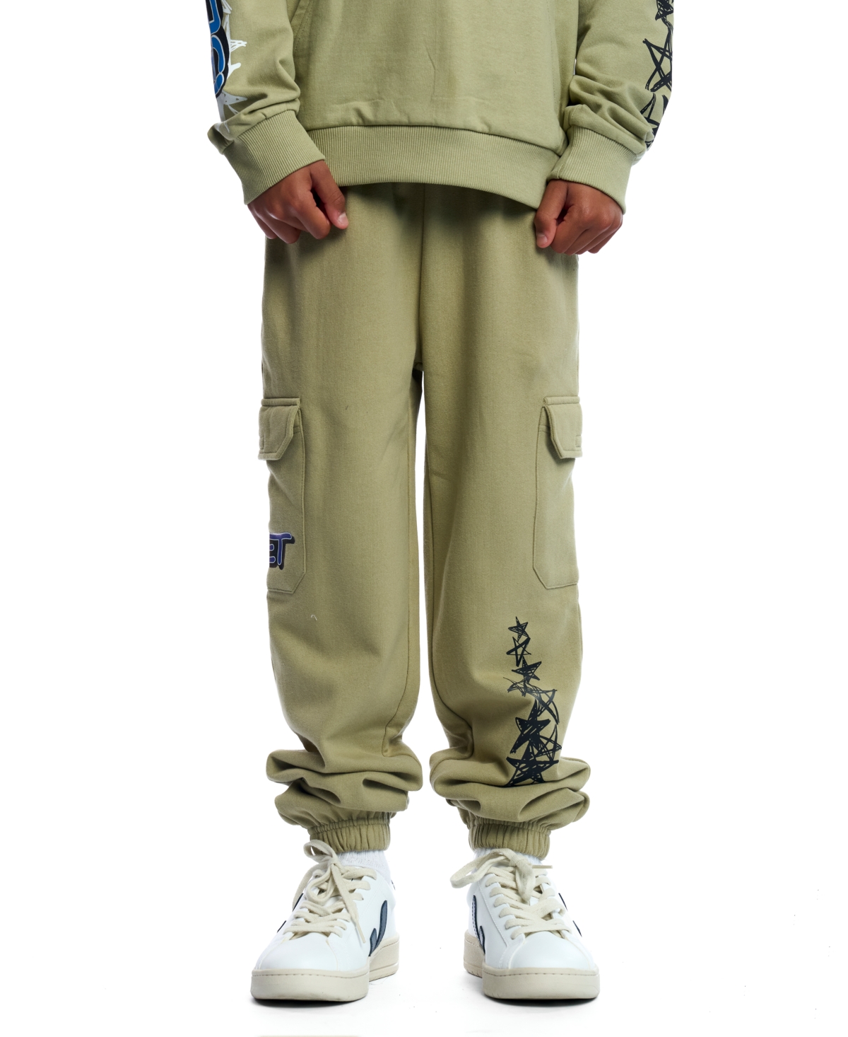 Click here for Sovereign Code Boys 5-20 Cargo Fleece Joggers - Te... prices