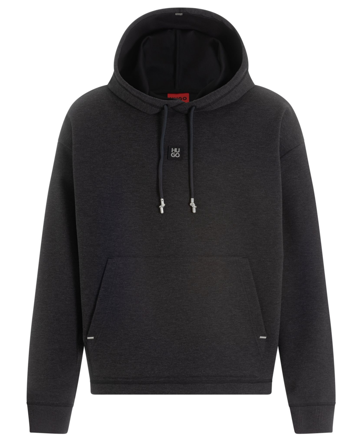 Click here for Hugo Boss Mens Relaxed-Fit Hoodie - Medium Gray prices