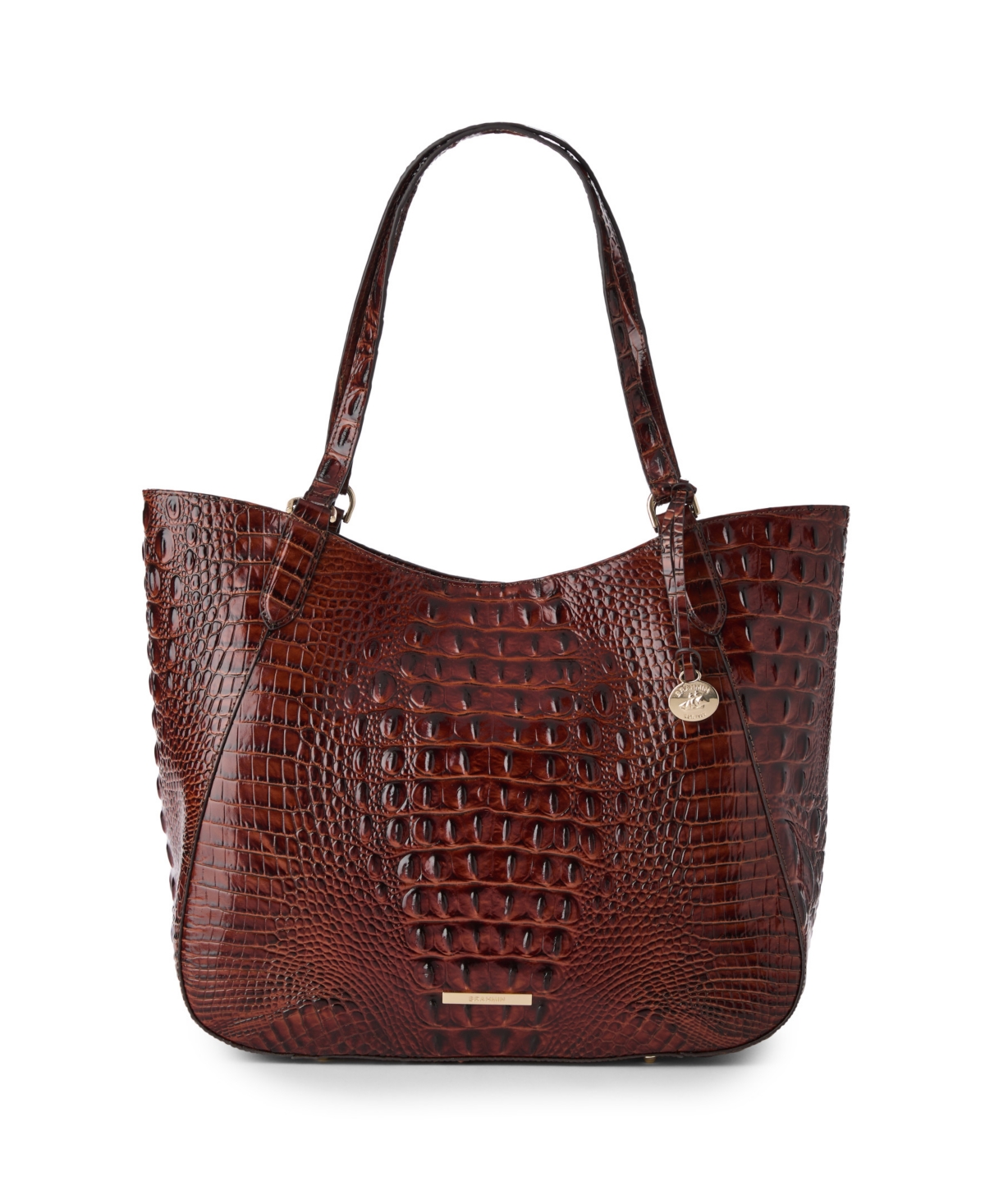 Click here for Brahmin Aliza Melbourne Large Leather Tote - Pecan... prices