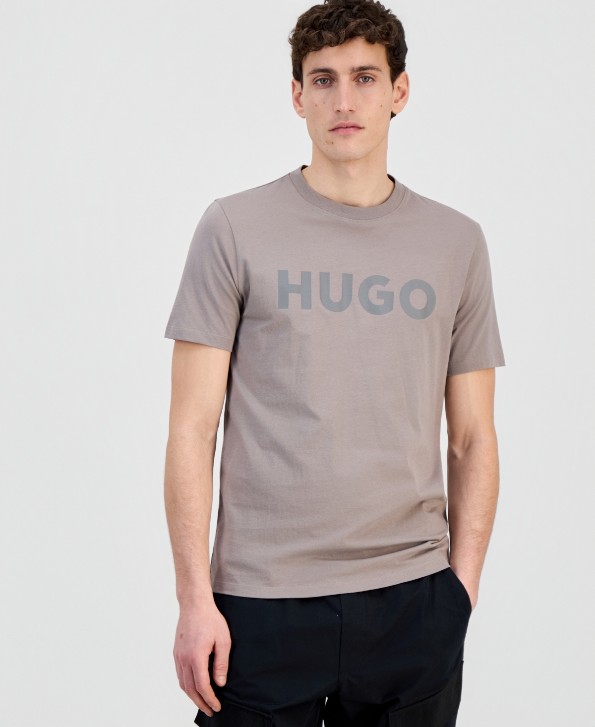 Click here for Hugo Boss Mens Cotton Logo Crewneck Short-Sleeve T... prices