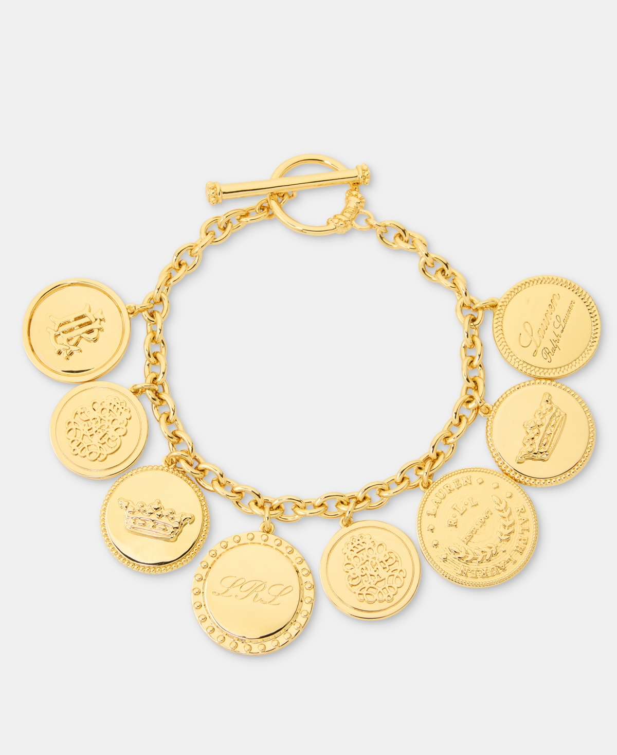 Click here for Lauren Ralph Lauren Logo Coin Flex Bracelet - Gold prices