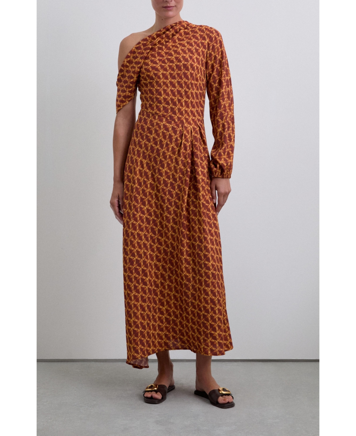 Click here for Scalpers Womens Antikprint Dress - Open red prices