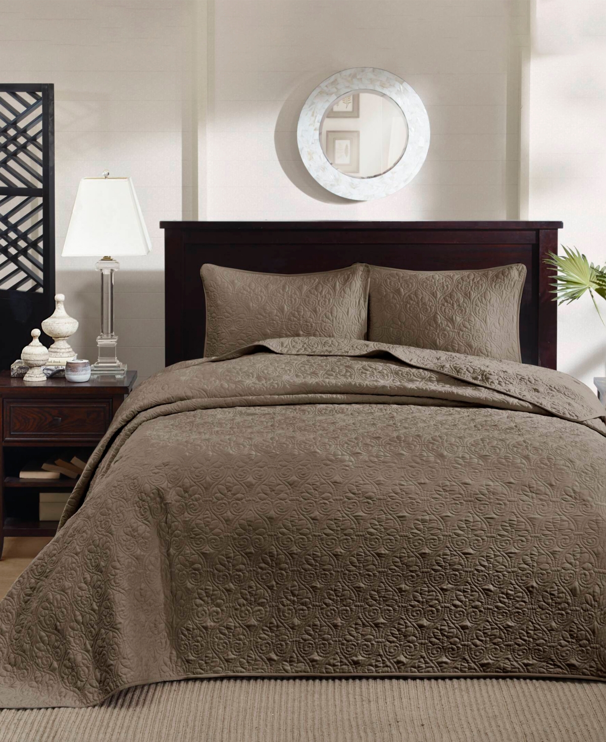 Click here for Madison Park Quebec Quilted 3-Pc. Bedspread Set  K... prices