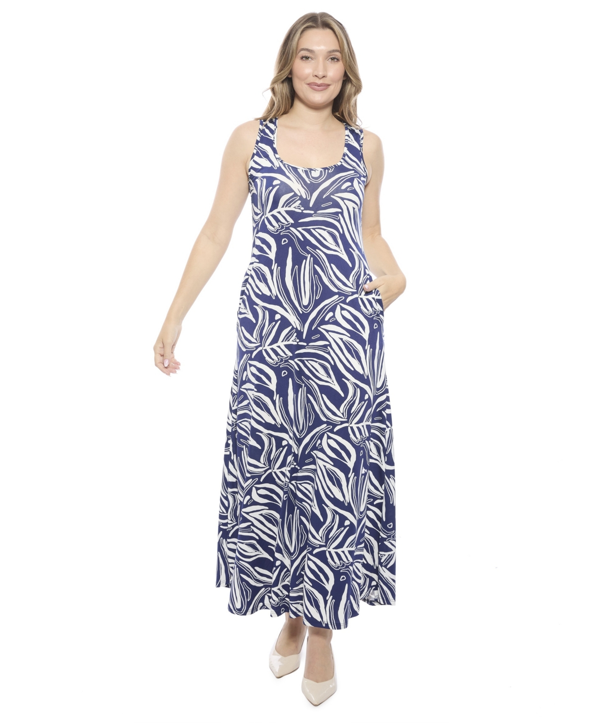 Click here for 24seven Comfort Apparel Womens Abstract Sleeveless... prices