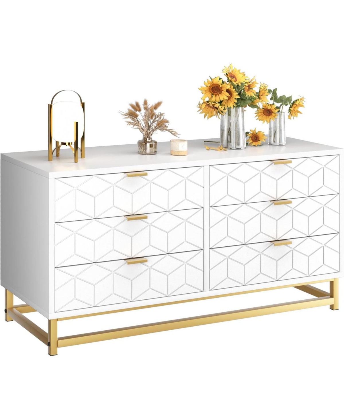 Click here for gaomon 6 Drawer Dresser with Wide Storage  Wood Dr... prices