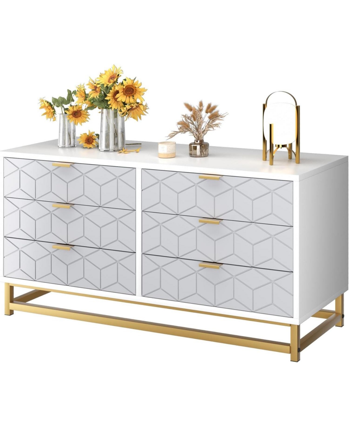 Click here for gaomon 6 Drawer Dresser with Wide Storage  Wood Dr... prices