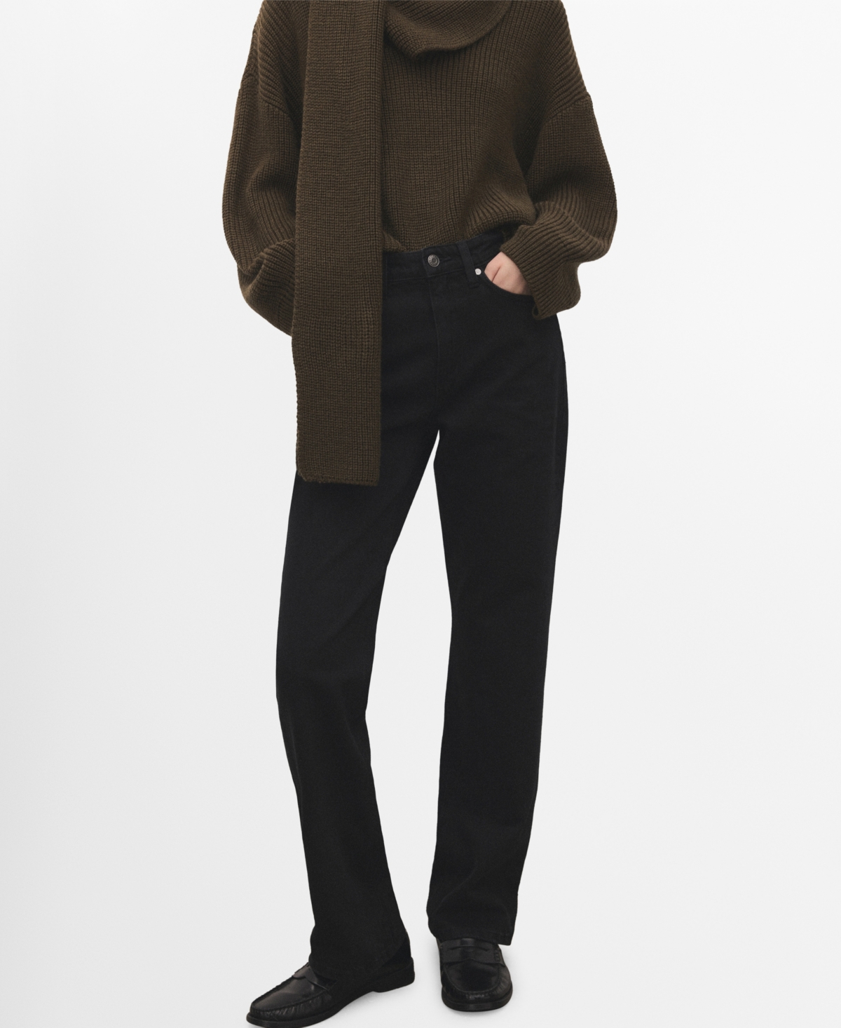 Click here for Mango Womens Matilda Medium-Rise Straight-Fit Jean... prices