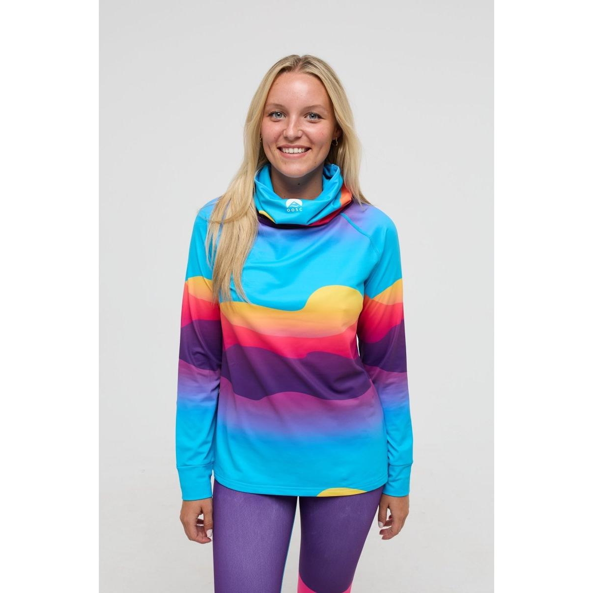 Click here for Oosc Womens High Neck Baselayer Top Mambo Sunset -... prices