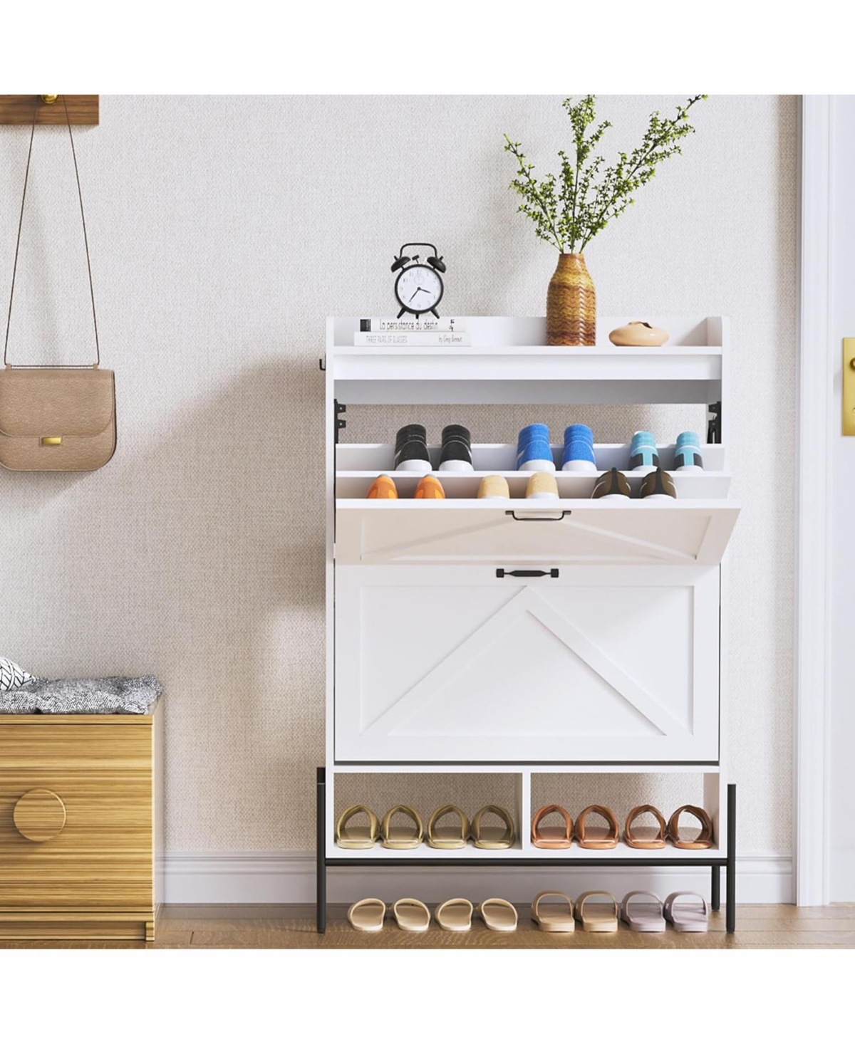 Click here for gaomon Shoe Cabinet with 2 Flip Drawers  Large Cap... prices