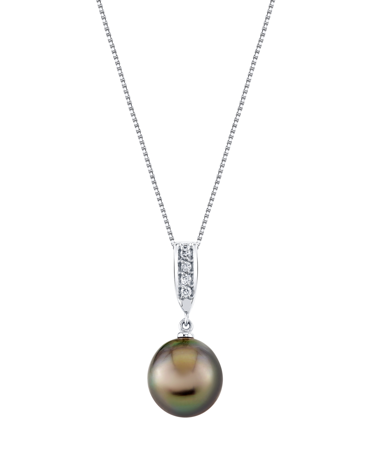 Click here for Macys Cultured Tahitian Pearl (10mm) & Diamond Acc... prices