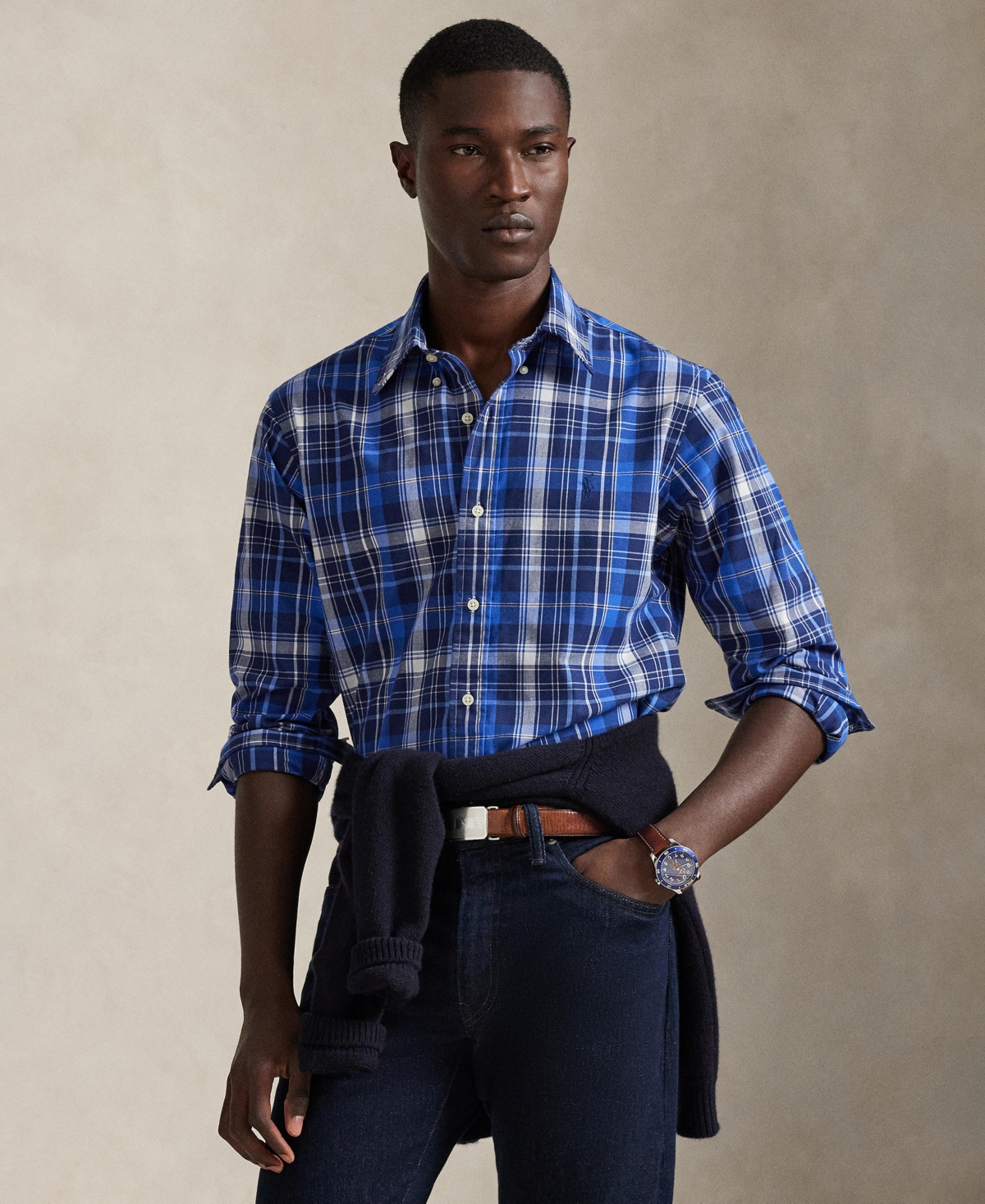 Click here for Polo Ralph Lauren Mens Classic-Fit Plaid Performan... prices