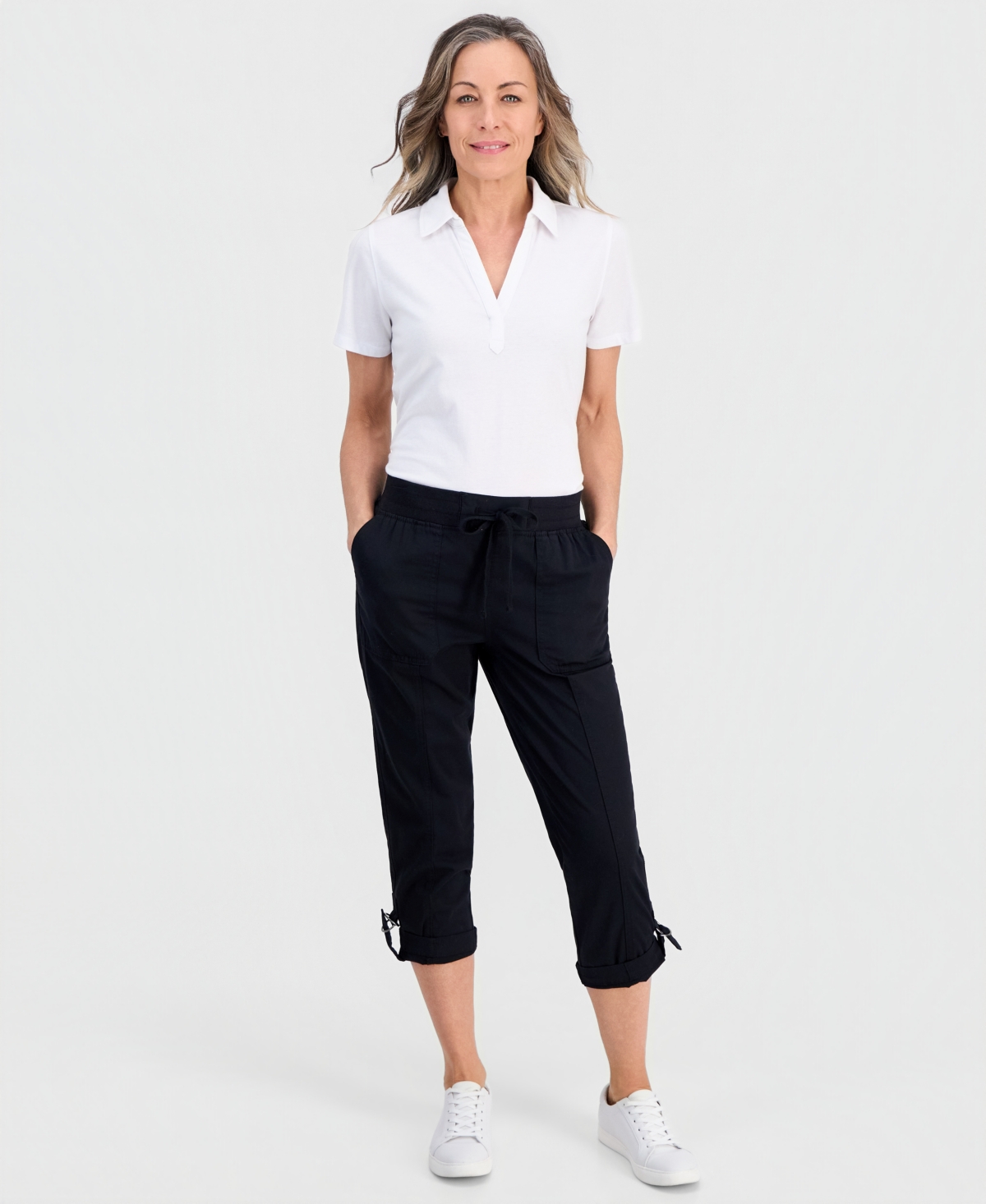 Click here for Style & Co Petite D-Ring Capri Pants  Exclusively... prices
