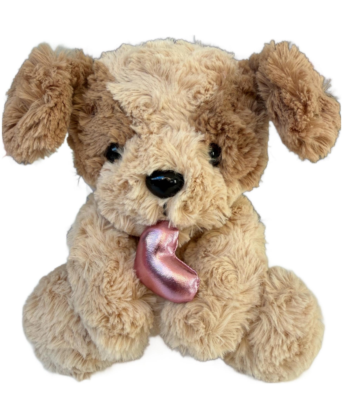 Click here for Wild Hippo Puppy Love Valentines Plush Toy - Beige prices