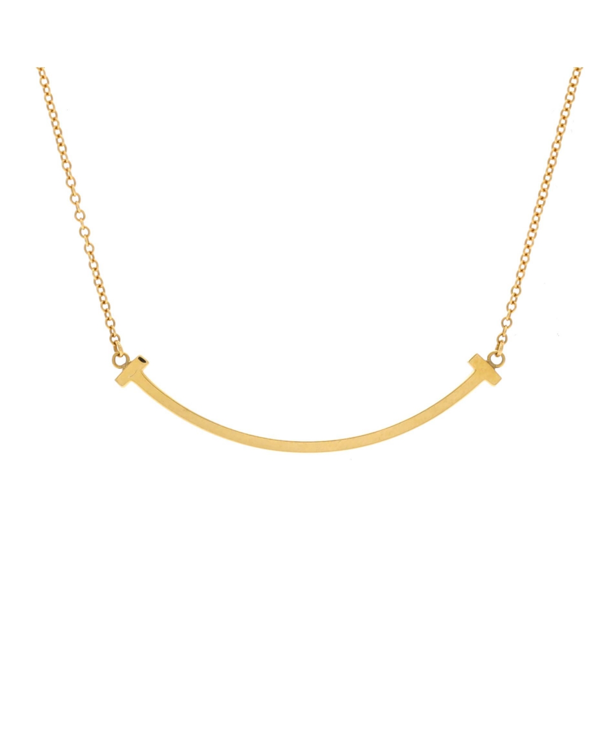 Click here for Pre-Owned Tiffany & Co T Smile Pendant Necklace -... prices