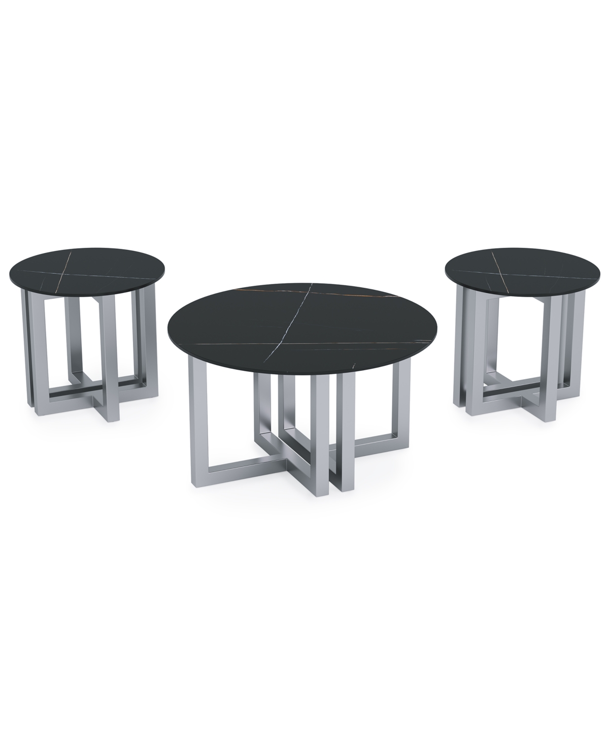 Click here for Emila 3-Pc. Round Coffee Table and Round End Table... prices