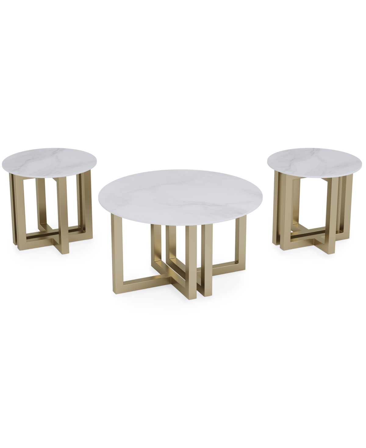 Click here for Emila 3-Pc. Round Coffee Table and Round End Table... prices