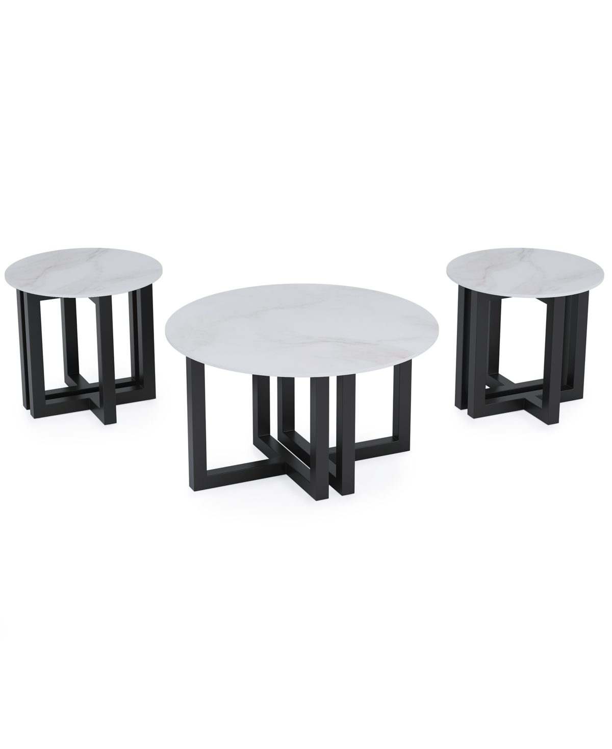 Click here for Emila 3-Pc. Round Coffee Table and Round End Table... prices
