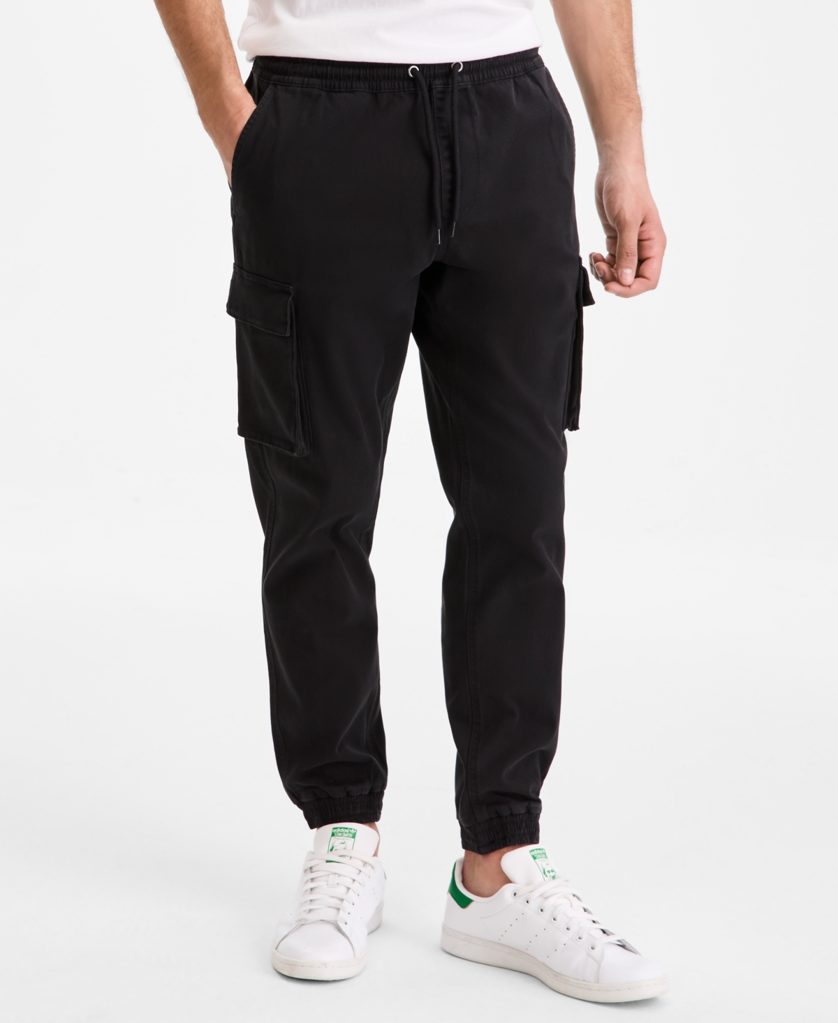 Click here for Sun + Stone Mens Garment-Dyed Cargo Jogger Pants... prices
