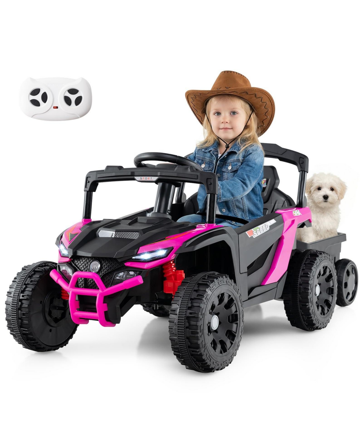 Click here for Mecale 12V Battery Powered Ride On Tractor with Pa... prices