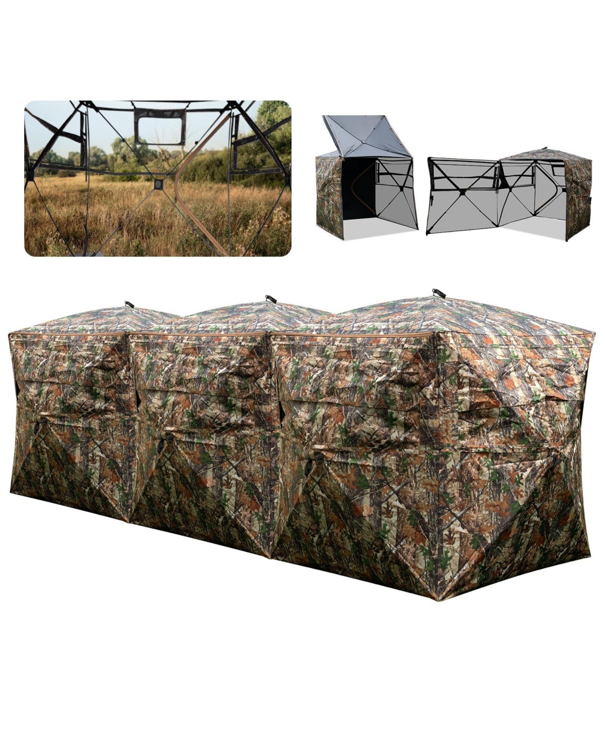 Click here for Mecale Double One-Way See-Through Ground Hunting B... prices
