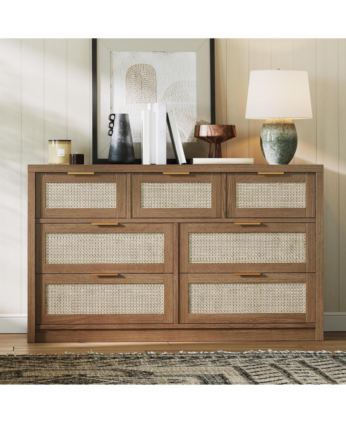 Click here for gaomon 53" Dresser for Bedroom 7 Drawer Boho... prices