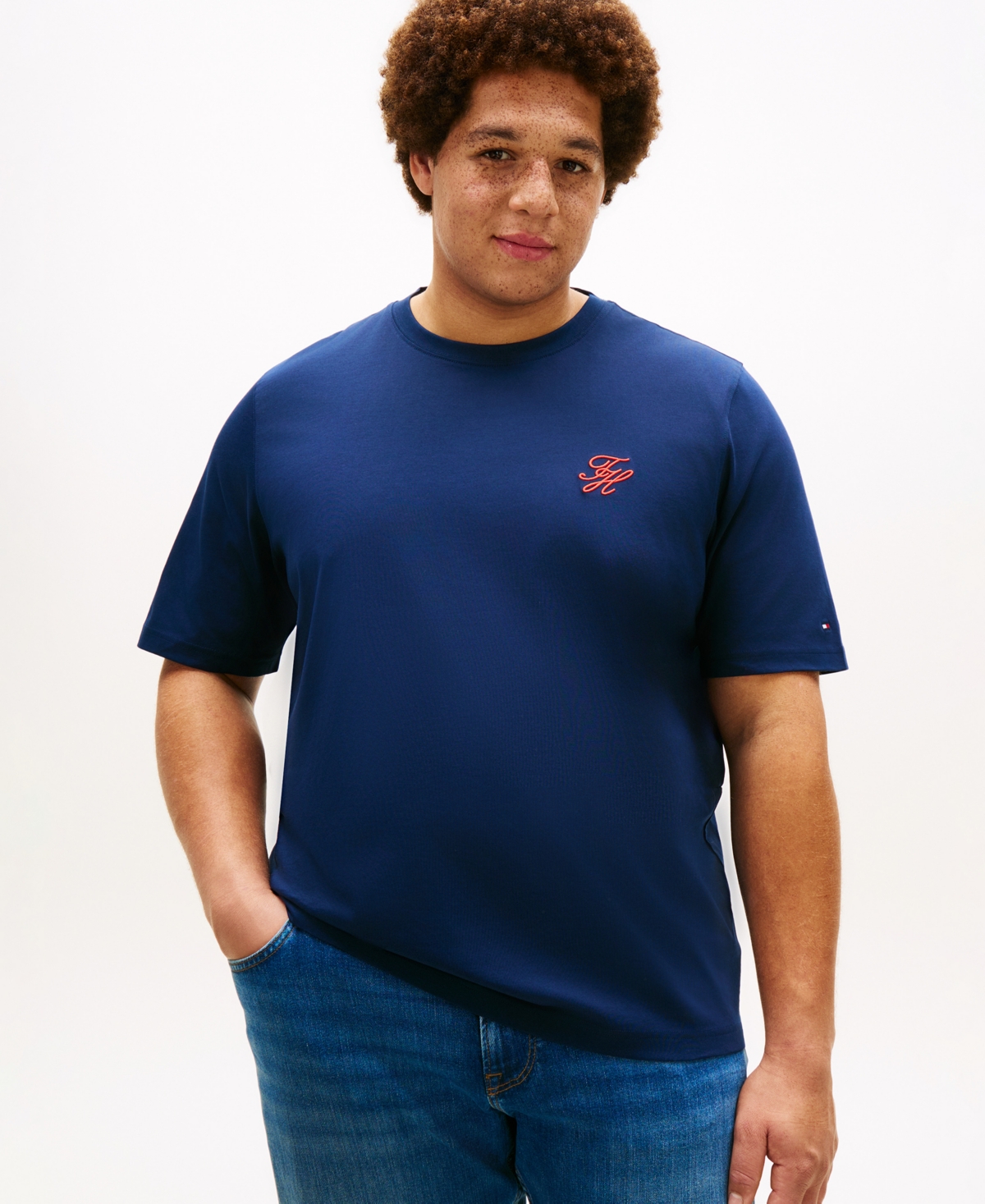 Click here for Tommy Hilfiger Mens Big & Tall Monogram Regular-Fi... prices