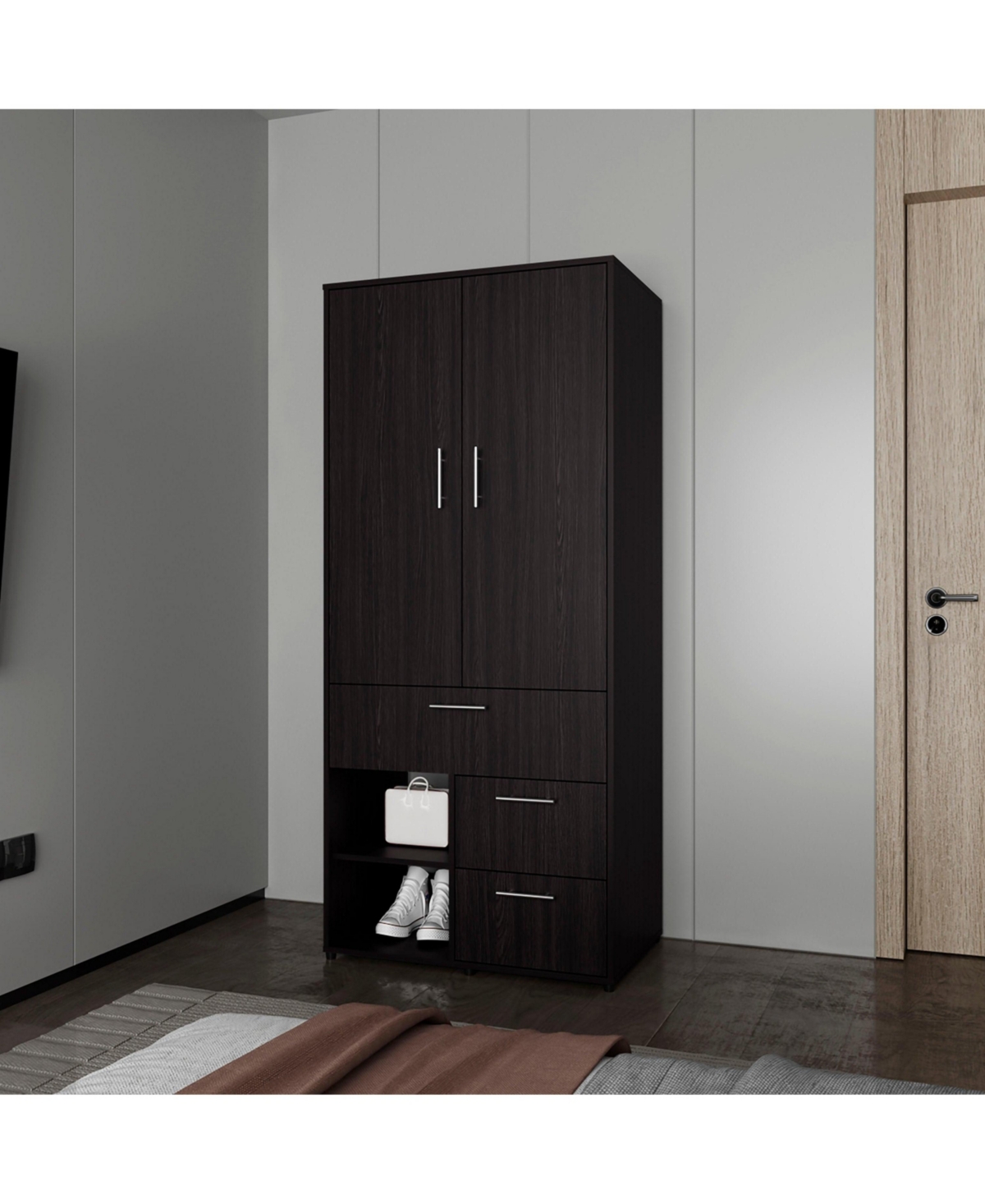 Click here for Fm Furniture Care Free Multi-Storage Wardrobe with... prices