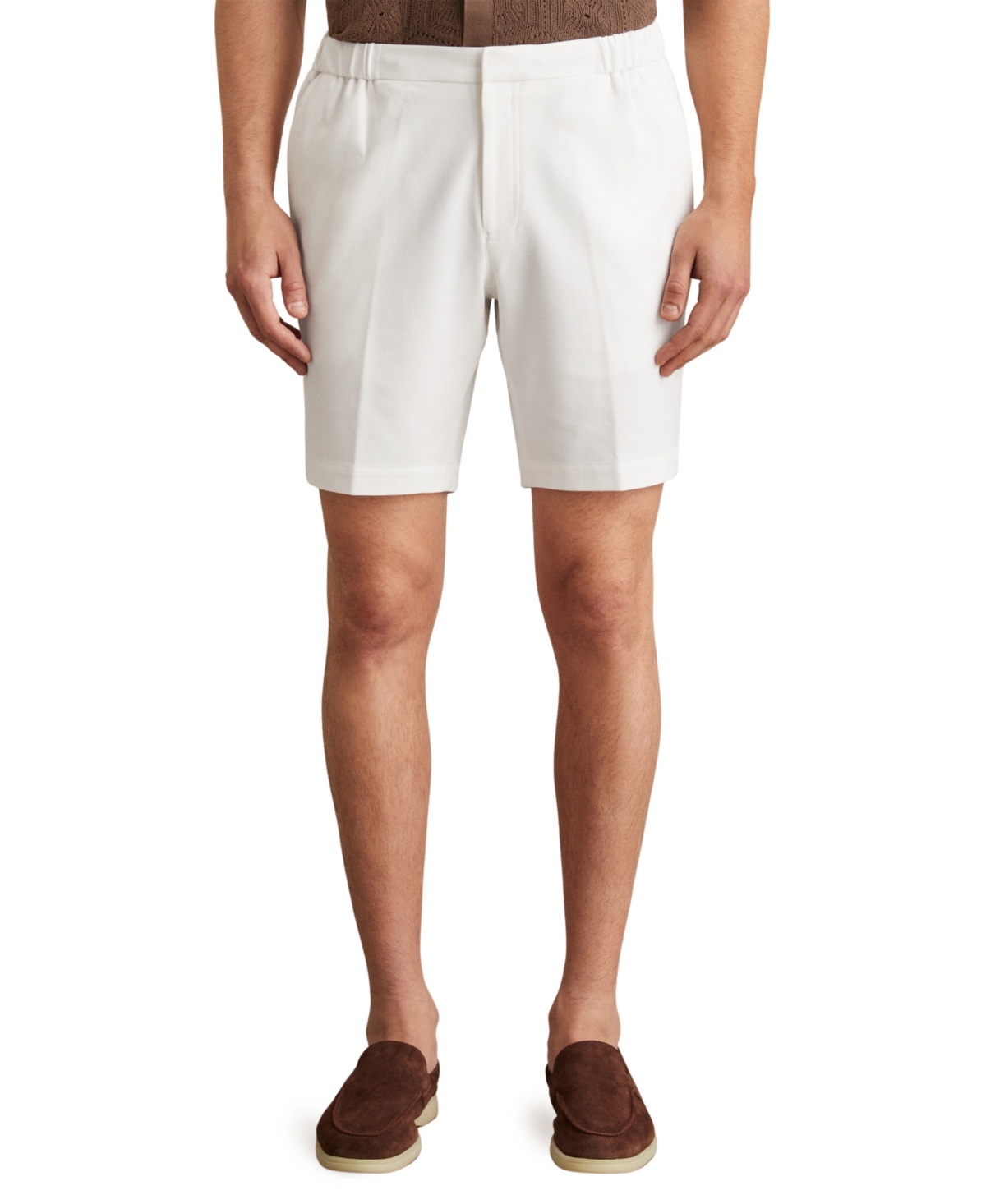 Click here for Reiss Mens Drawstring Chino Shorts - White prices