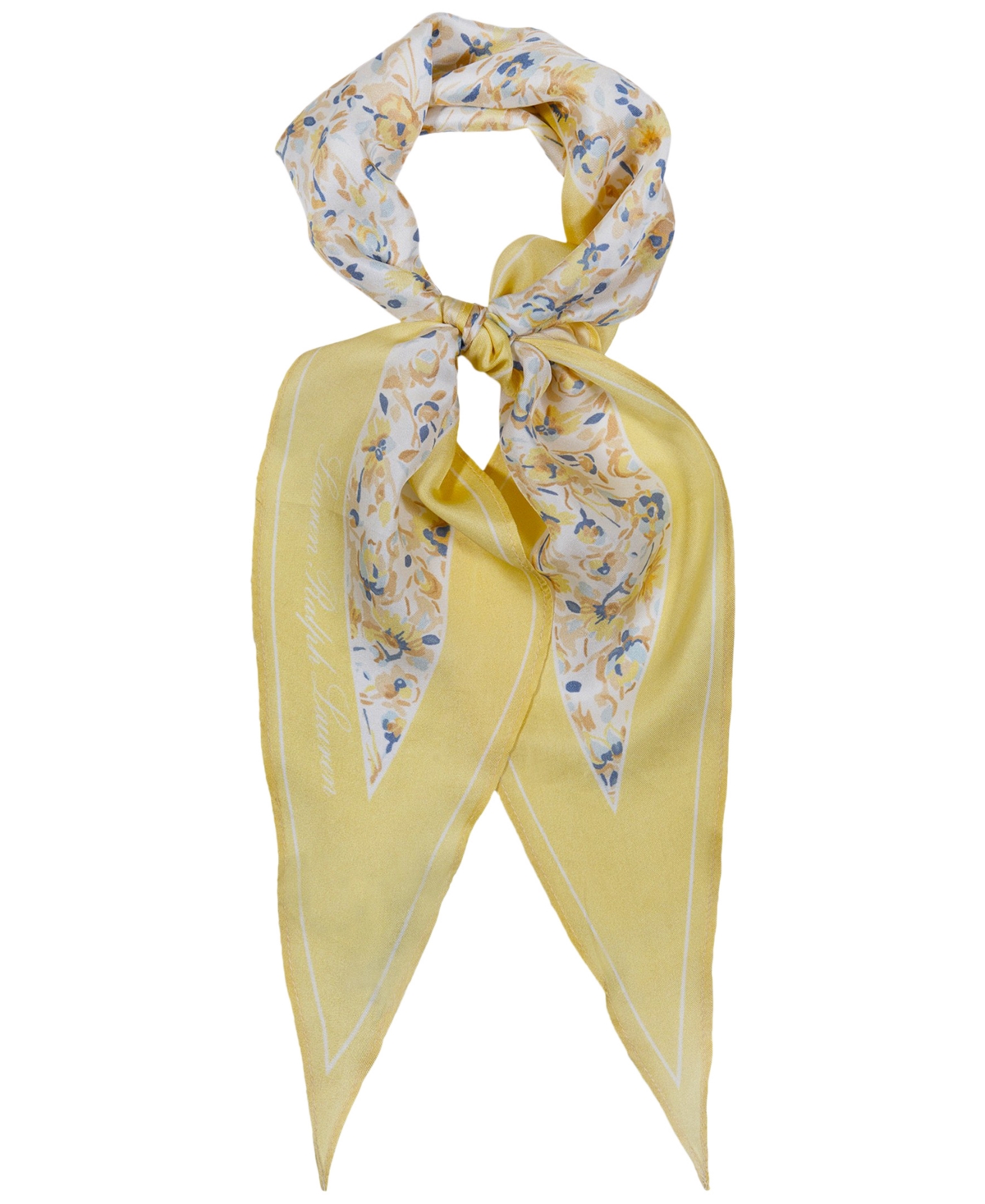 Click here for Lauren Ralph Lauren Floral Small Diamond Scarf - L... prices